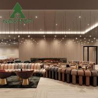 China Customisable Curved Card Seating Booth Sofa for Hotel Lobby and Grand Villa in Custom Size for sale
