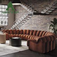 China Customisable Curved Card Seating Booth Sofa for Hotel Lobby and Grand Villa in Custom Size for sale