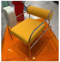 China Modern Chair Medieval Minimalist Leisure Chair Stainless Steel Frame for sale