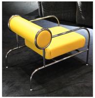 China Modern Chair Medieval Minimalist Leisure Chair Stainless Steel Frame for sale