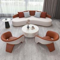 China Creative Black Hotel Lobby Furniture  Leather Aircraft Chair Leisure And Public Cafe for sale