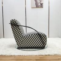 China Italian Simple Single Sofa Chair Fabric Leisure Tiger Arm Chair for sale