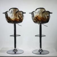 China Lifting Senior Restaurant Home Office Bar Chair Petal Transparent for sale