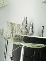 China Polishing Hotel Restaurant Furniture Transparent Adjustable Bar Stools for sale