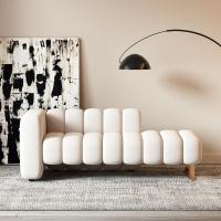 China Modern Velvet Fabric Backrest Bedside Stool Bedroom Toffee Chair Lazy Sofa for sale