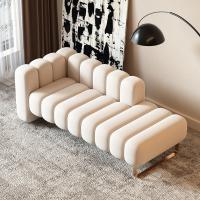 China Modern Velvet Fabric Backrest Bedside Stool Bedroom Toffee Chair Lazy Sofa for sale