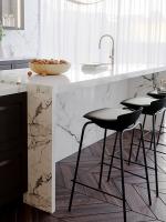 China Classic Black Bar Stool Light Weight And Sophisticated Leather Bar Chairs for sale