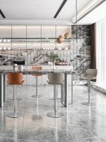 China Hotel Restaurant Lift Swivel Bar Stool Light Luxury Home Bar Club Chairs for sale