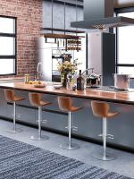 China Hotel Restaurant Lift Swivel Bar Stool Light Luxury Home Bar Club Chairs for sale