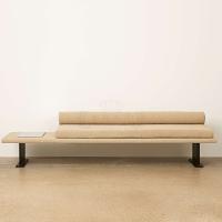 China Light Luxury Metal Fabric Sofa Stool Shoe Change Bedside Cloakroom Bench ODM for sale