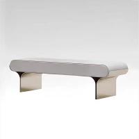 China Fashion Living Room Sofa Stainless Steel Hotel Room Bedside Bench Matte Finish for sale