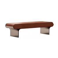 China Fashion Living Room Sofa Stainless Steel Hotel Room Bedside Bench Matte Finish for sale