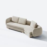 China Modern 3 4 5 Star Hotel Lobby Furniture 4 Seater Reception Curved Sofa Set for sale