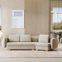 China Modern 3 4 5 Star Hotel Lobby Furniture 4 Seater Reception Curved Sofa Set for sale