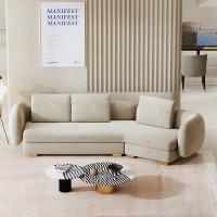 China Modern 3 4 5 Star Hotel Lobby Furniture 4 Seater Reception Curved Sofa Set for sale