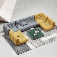 China High End Hotel Lobby Lounge Fabric Relaxing Lazy Togo Unit Sofa Set for sale