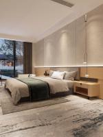 China Customised Modern 5 Star Bedroom Furniture Standard Comfortable Wooden Beds for sale