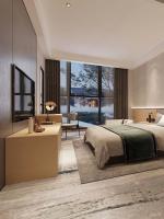 China Customised Modern 5 Star Bedroom Furniture Standard Comfortable Wooden Beds for sale