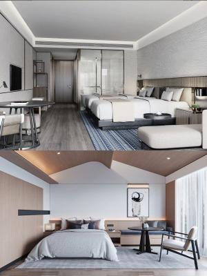 China Multi Type Hotel Suite Deluxe Bedroom Furniture Light Color for sale