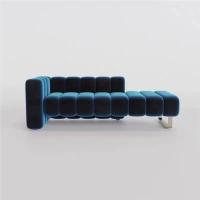 China Custom Velvet Recliner Sofa Hotel Rooms Furniture Luxurious And Cosy for sale