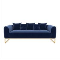 China Colorful Velvet Texture Hotel Room Sofa Unique Touch for sale