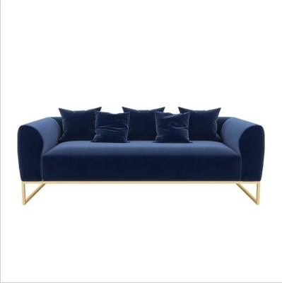 China Colorful Velvet Texture Hotel Room Sofa Unique Touch for sale
