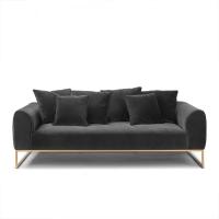 China Colorful Velvet Texture Hotel Room Sofa Unique Touch for sale