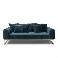 China Colorful Velvet Texture Hotel Room Sofa Unique Touch for sale