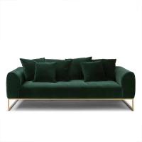 China Colorful Velvet Texture Hotel Room Sofa Unique Touch for sale