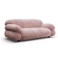 China Star Hotel Room Minimalist Steel Ring Sofa Guest Room Center Reception for sale