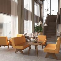 China Five Star Hotel Lobby Furniture Negotiation Sofa Table And Chair Set for sale