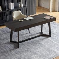China Modern Black Y Legs Solid Wood Office Desk For Star Hotel Rooms for sale