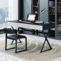 China X - Leg Desk Light Luxury Hotel Room Furniture Study Office Black Computer Desk for sale