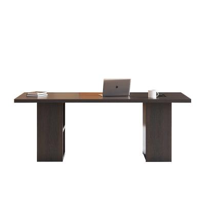 China Study Boss Home Office Computer Desk Solid Wood Customized for sale