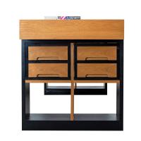 China Khaki Rectangular Casual Office Desk For Hotel Room Apartment for sale