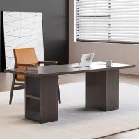 China Study Boss Home Office Computer Desk Solid Wood Customized for sale