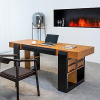 China Khaki Rectangular Casual Office Desk For Hotel Room Apartment for sale