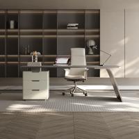 China Metal High Grade Boss Computer Desk Multi Shelf Locker Study Writing Desk for sale