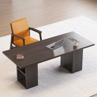 China Study Boss Home Office Computer Desk Solid Wood Customized for sale