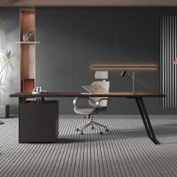 China Large 2m Boss Manager Desk With High Back Swivel Chair Set for sale