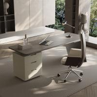 China Metal High Grade Boss Computer Desk Multi Shelf Locker Study Writing Desk for sale