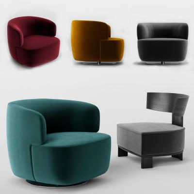 China Elain And Clipper Velvet Armchair Hotel Interior Decor for sale