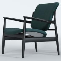 China Modern French Style Teak Chairs Fabric Recliner Lounge Area for sale