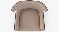 China Modern Hotel Room Fabric Chair With Wood Frame 40cm Seat Height for sale