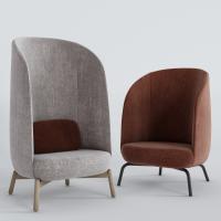 China Fabric + Wood Plushalle Easy Nest Chair Hotel Interior Decor for sale