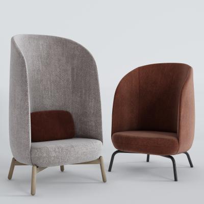 China Fabric + Wood Plushalle Easy Nest Chair Hotel Interior Decor for sale