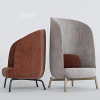 China Fabric + Wood Plushalle Easy Nest Chair Hotel Interior Decor for sale