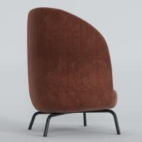 China Fabric + Wood Plushalle Easy Nest Chair Hotel Interior Decor for sale