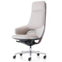 China Modern Office Swivel Chair Hotel Study Room High Back Comfortable Leather Chair for sale