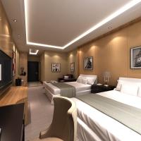 China MDF Wooden Bedroom Furniture Fully Furnished Five Star Hotel Resort Accommodation Suites for sale